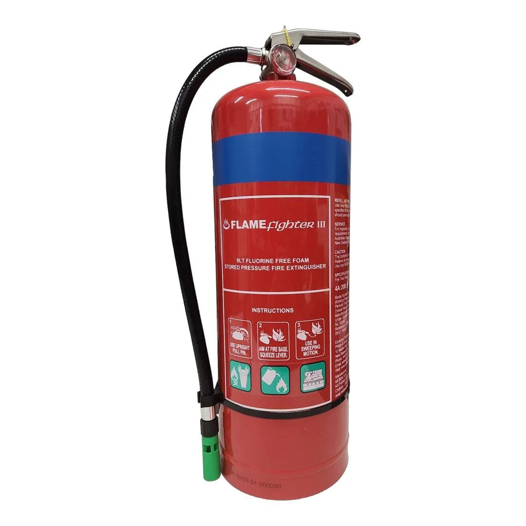 Flamefighter III Fluorine Free 9L Foam Extinguisher – pslfireandsafety ...