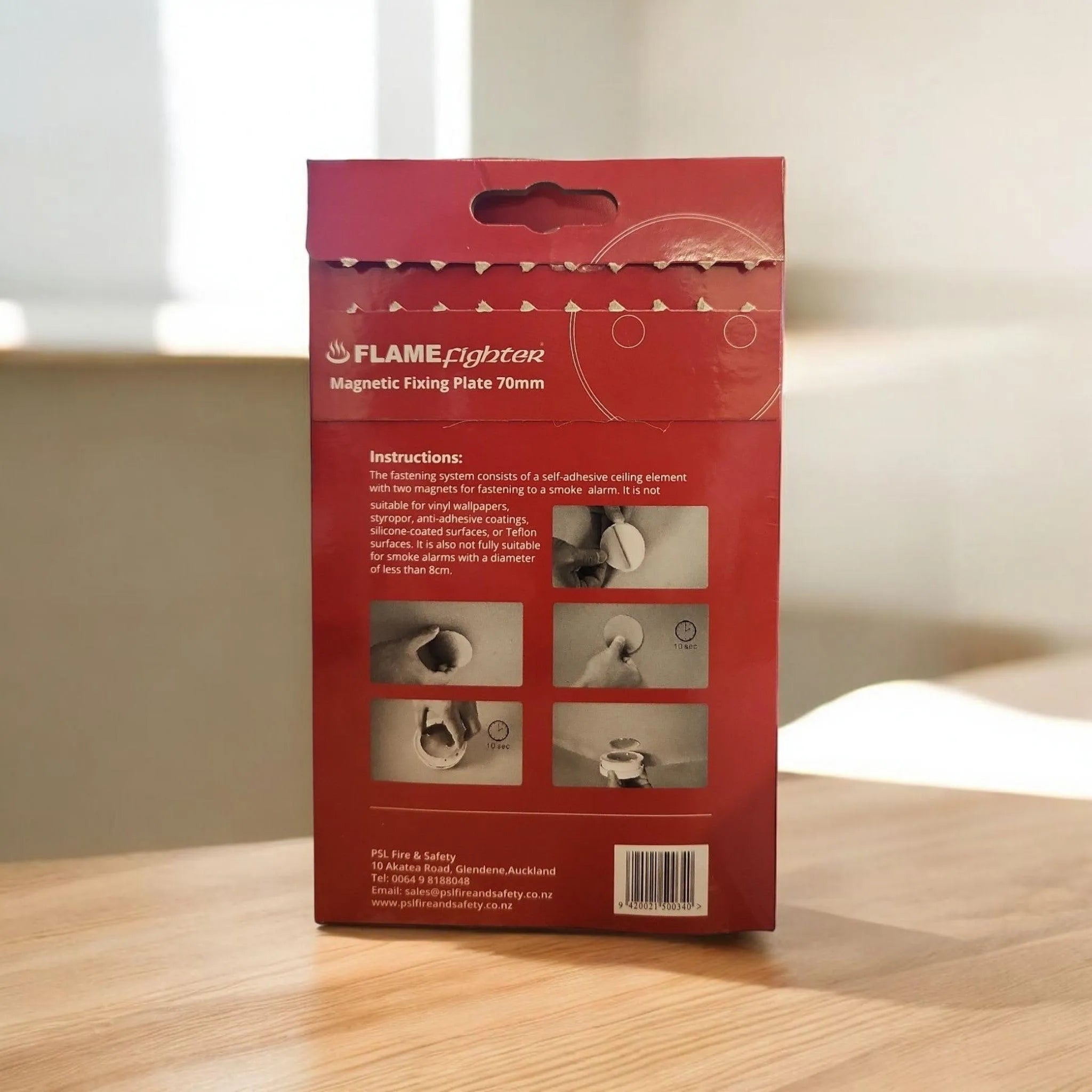 Magnetic Fixing Plates for Smoke Alarms 70mm – pslfireandsafety.co.nz