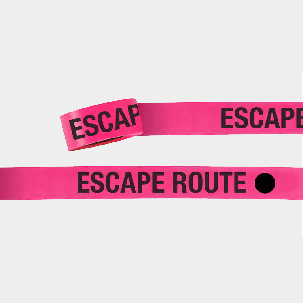 Forrestry Flagging Tape - Escape Route - Pink Tape – pslfireandsafety.co.nz